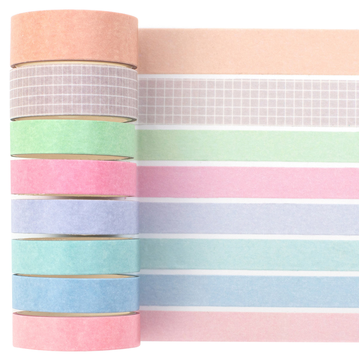 Basic Colors Champagne 8 Rolls Washi Tape – YUBBAEX